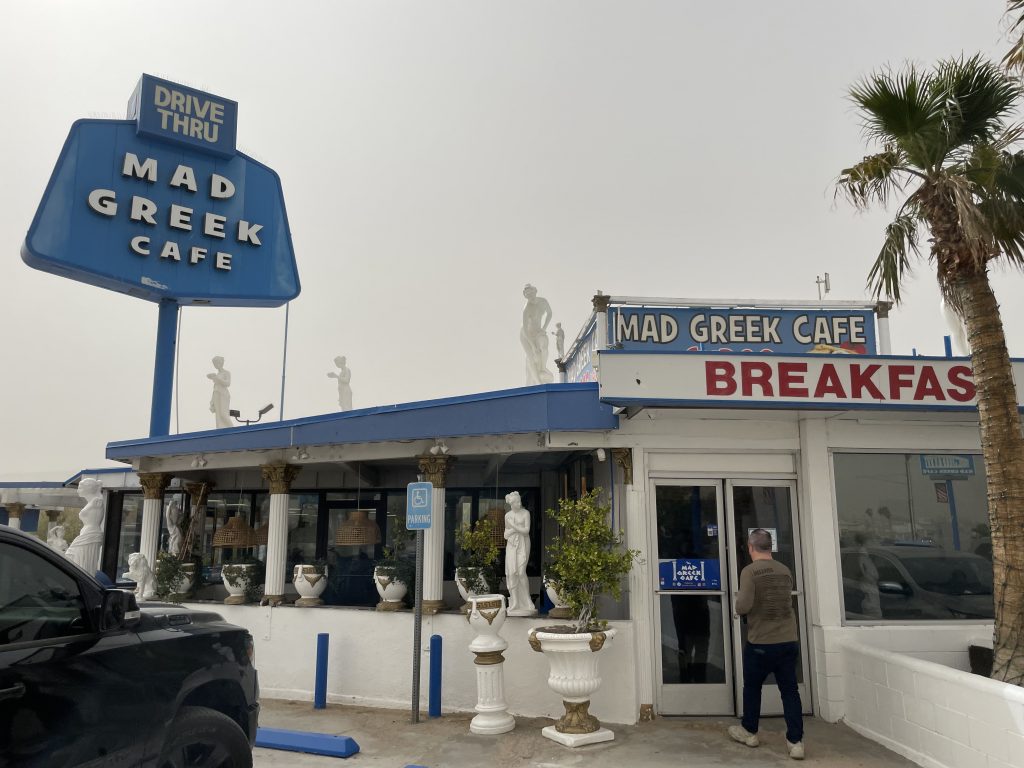 The Mad Greek Diner Review - Los Angeles to Las Vegas Drive